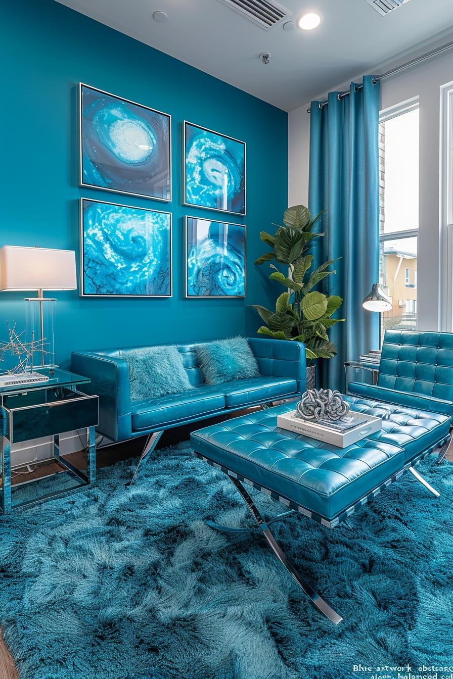 15 Budget-Friendly Tips to Transform Your Office With Blue Interior ...